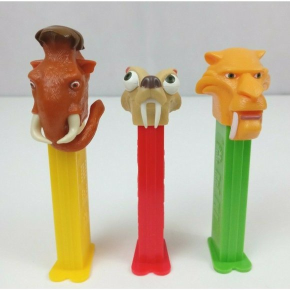 PEZ | Toys | Vintage Lot Of 3 Ice Age Pez Dispensers Scrat Manfred ...